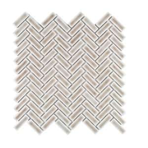 Shattered Glass Herringbone Mosaic – London Fog 1 sqft per pce, 15 pcs ...